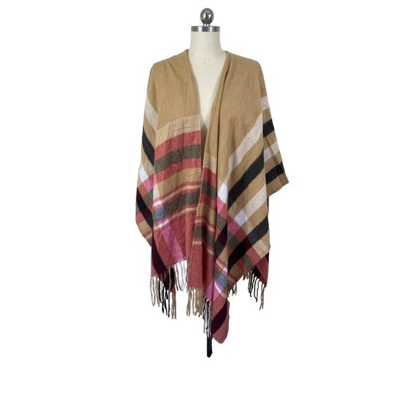 Woolrich | Sweaters | Woolrich Womens Cape Poncho Wrap Shawl One Size ...